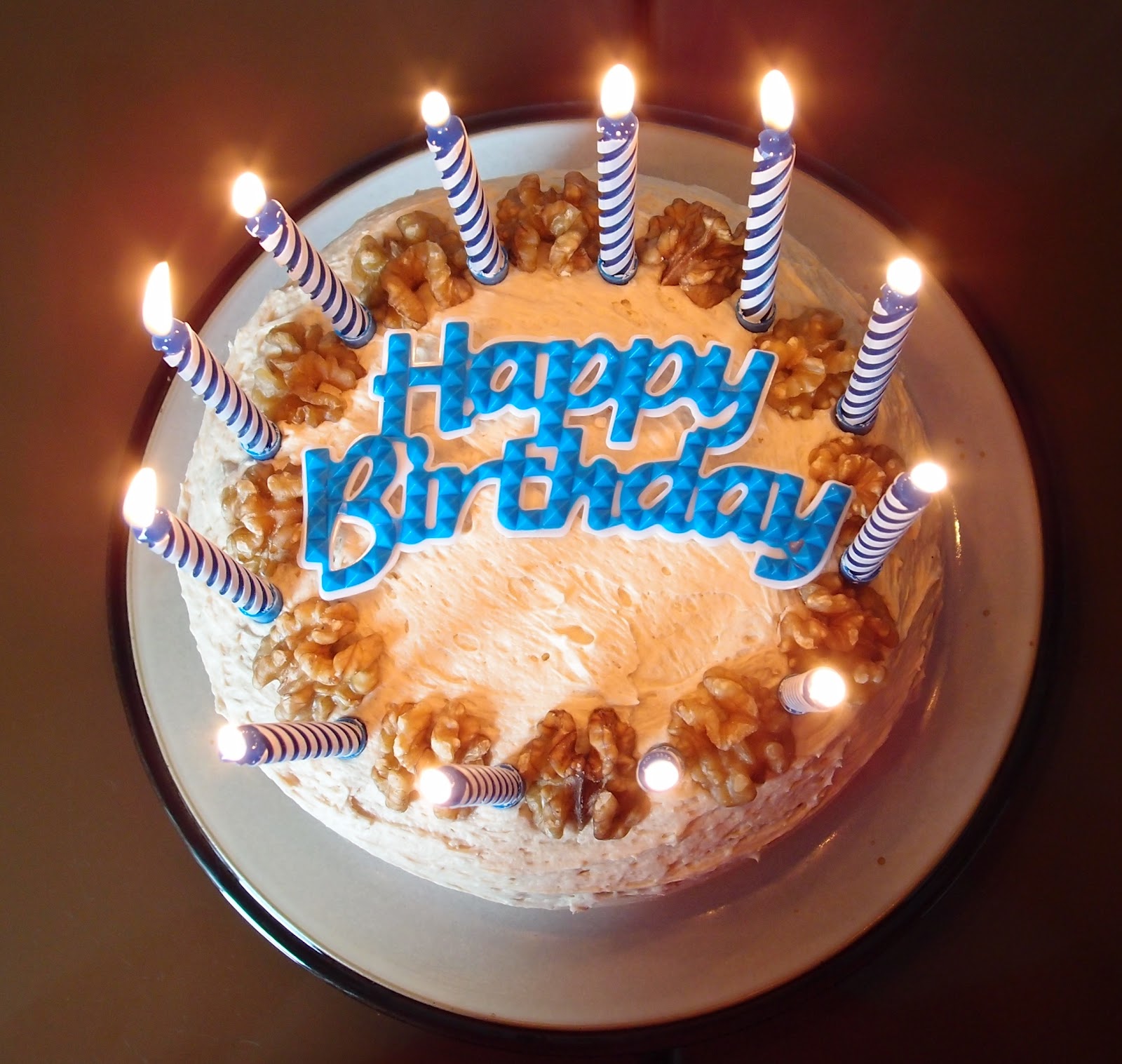 The Caked Crusader: Coffee and walnut cake – a birthday cake