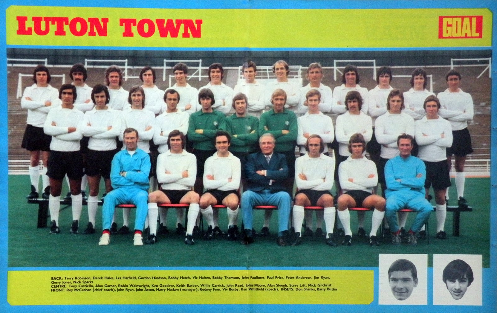 LUTON TOWN 1972-73.