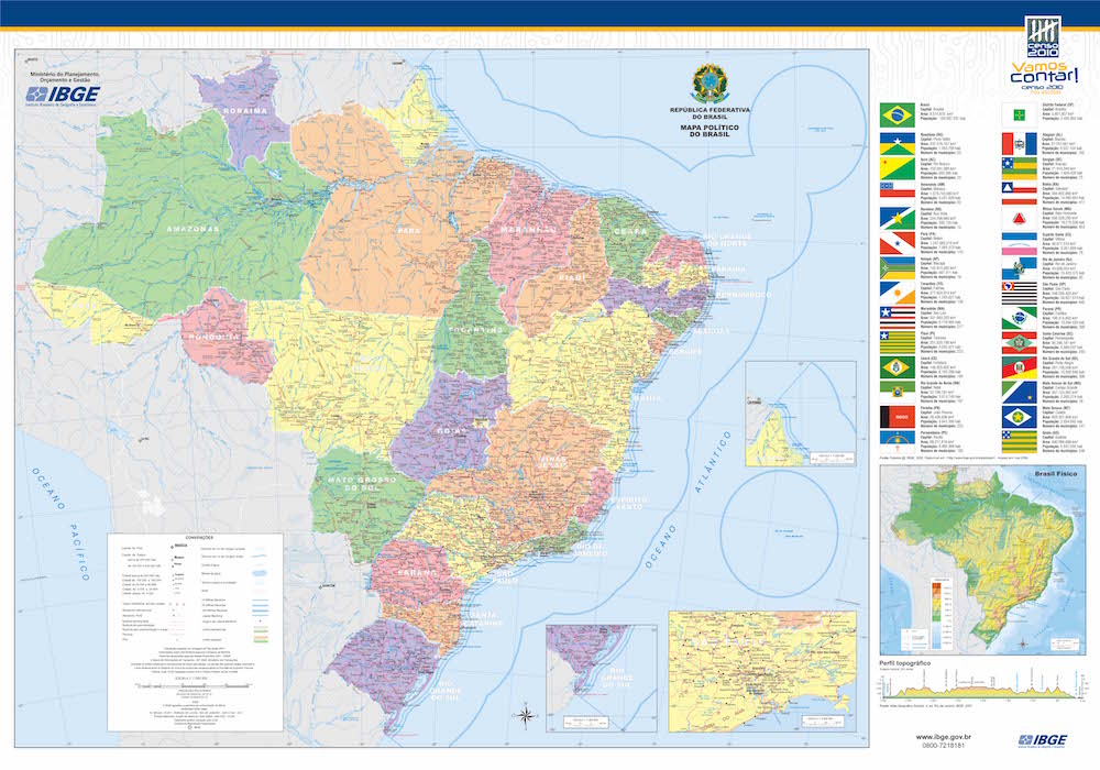 Brasil | Mapas Geográficos do Brasil