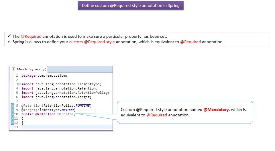 JAVA EE: Spring dependency checking with Custom @Required Annotation ...