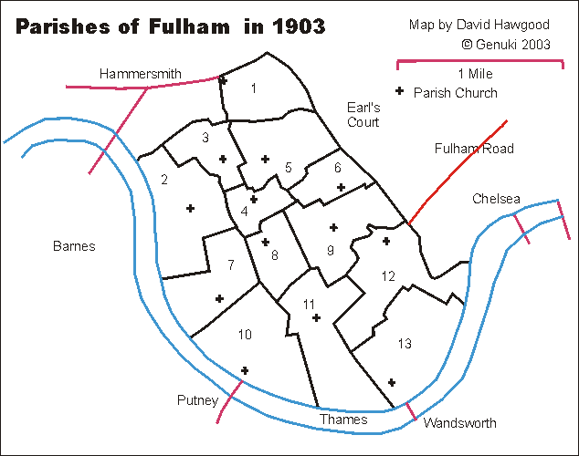 Hammersmith & Fulham Map Region Political | Map of London Political ...