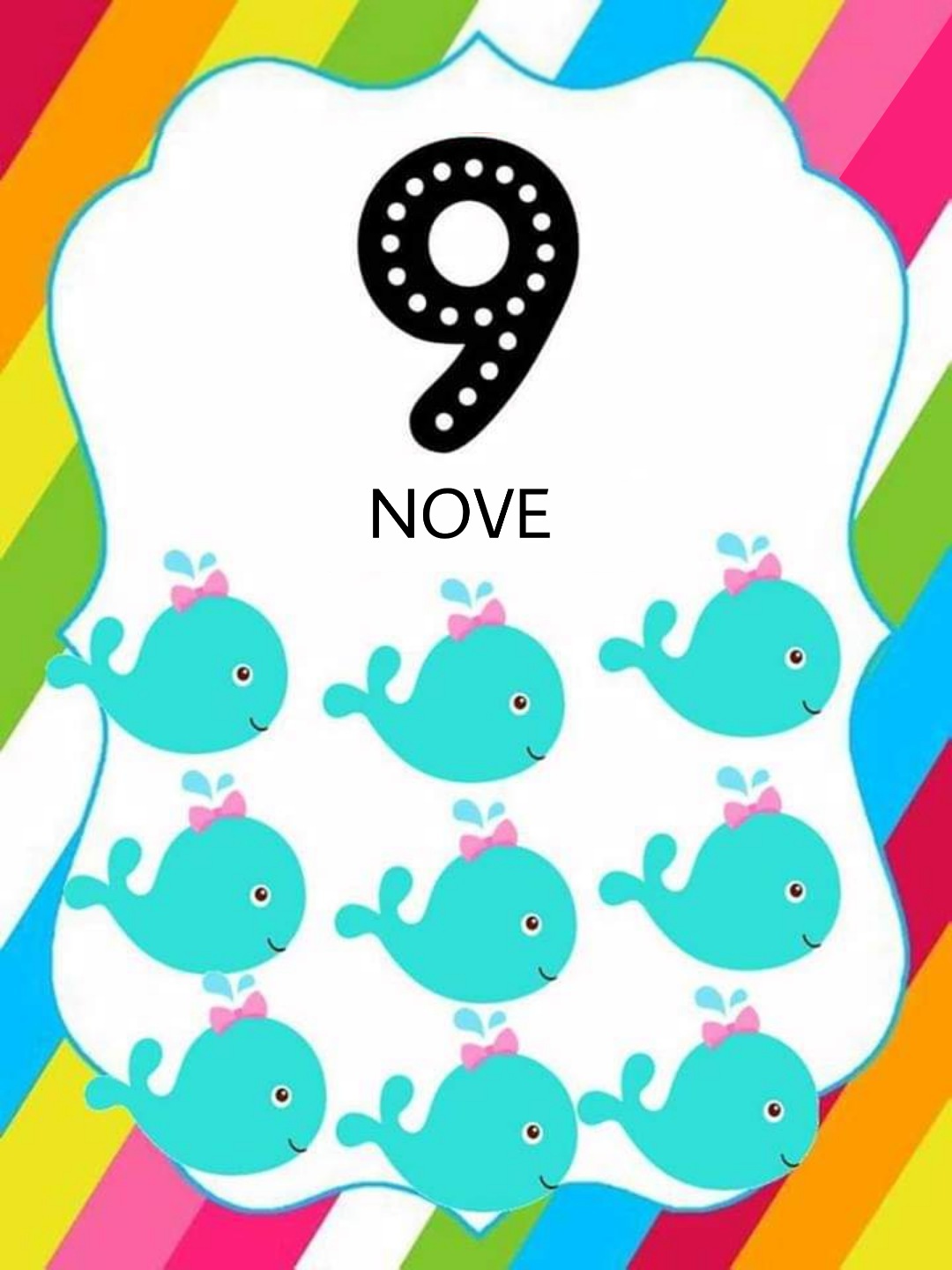 Cards numéricos Cards coloridos e ilustrados com os números e as ...