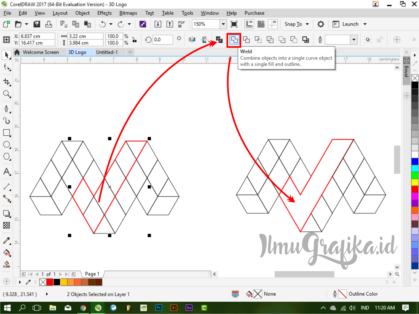 Siapa bilang Membuat logo 3D di CorelDraw Susah? Coba Cara ini ...