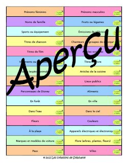 Les créations de Stéphanie: "Scattergories" maison