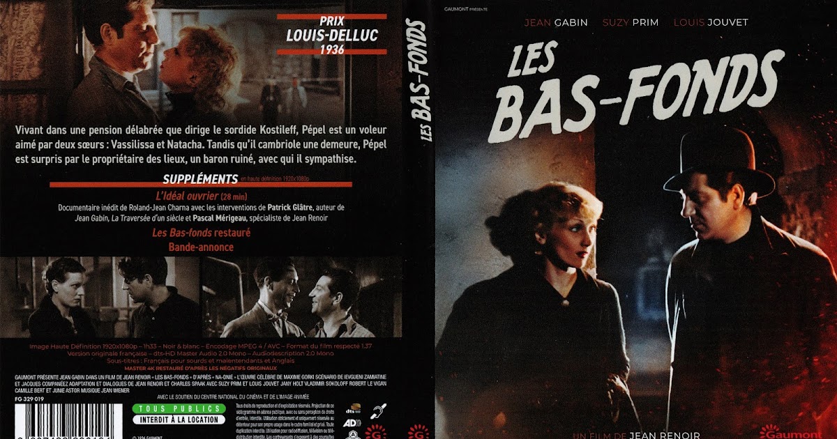 BLU-RAY JAQUETTES BLU-RAY: Les bas-fonds