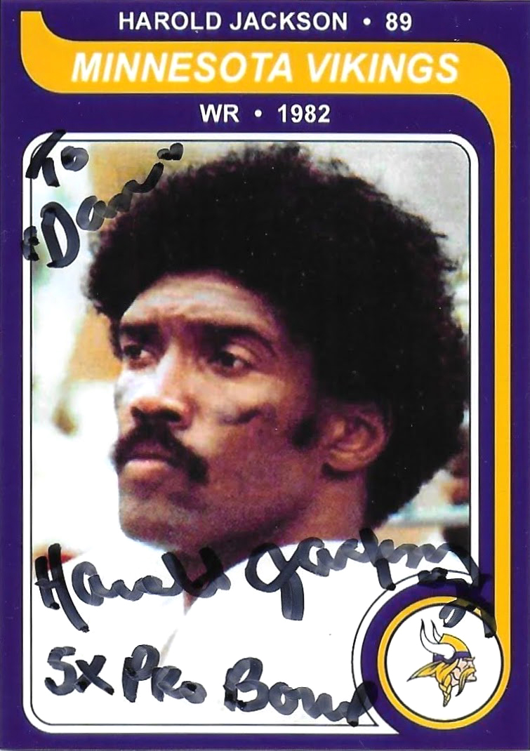 Minnesota Sports Autograph Project: HAROLD JACKSON