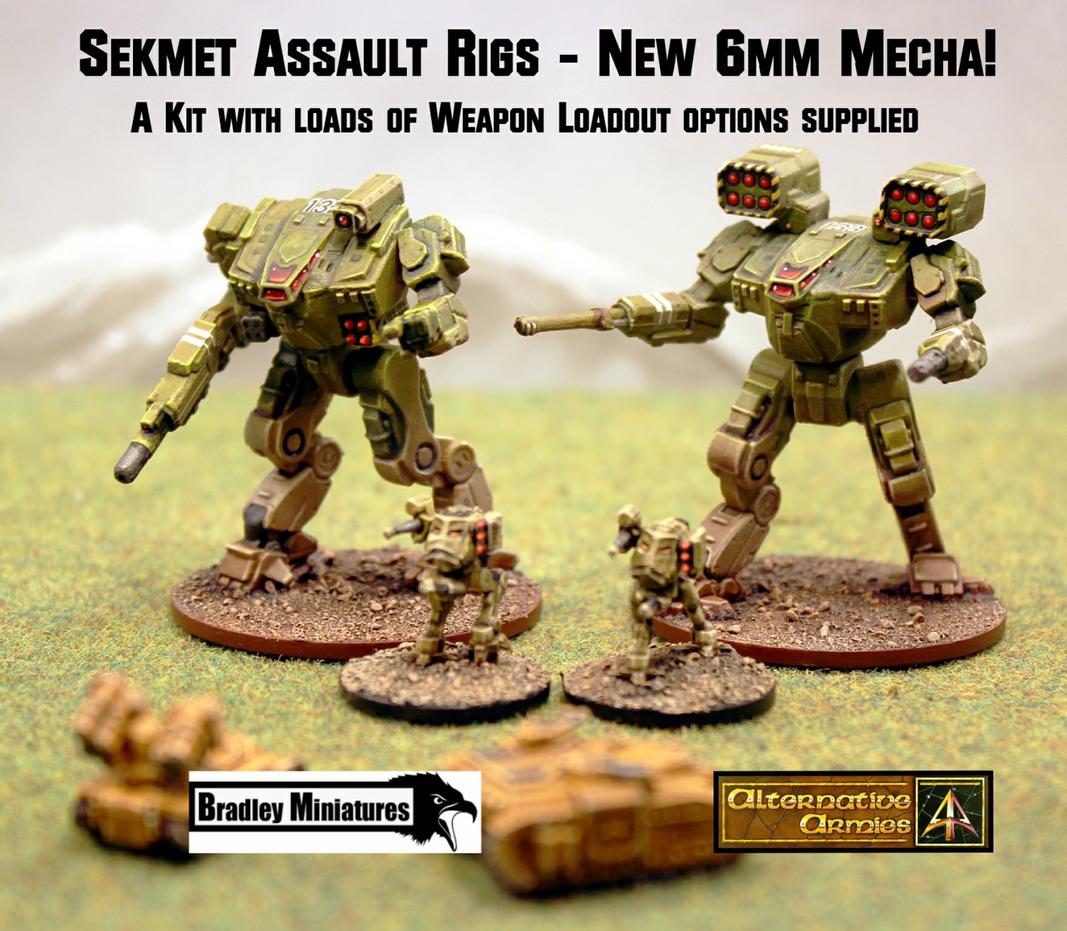 Alternative Armies: Sekmet Assault Rig 6mm mecha kits released by ...