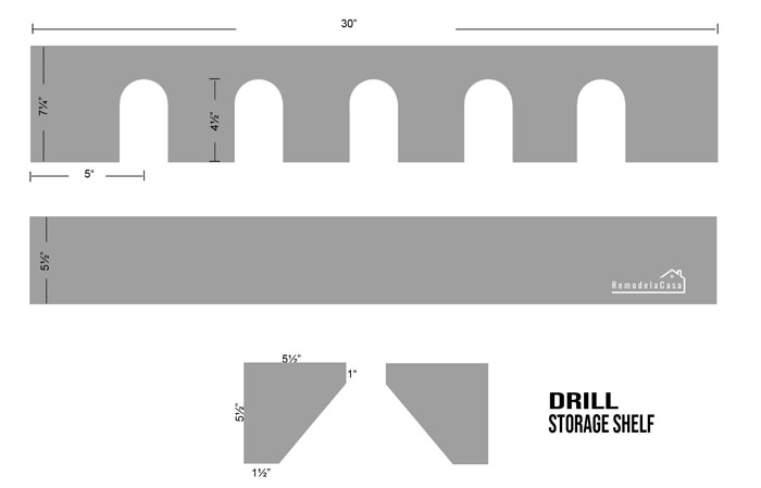 DIY - Drill Storage Shelf - Remodelando la Casa