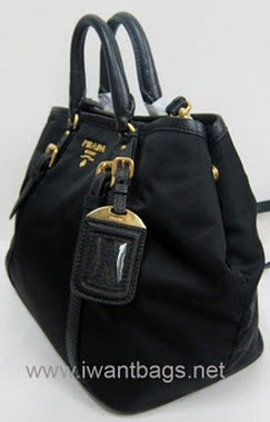 Prada 2 Way Nylon Tote BN1841 - Black