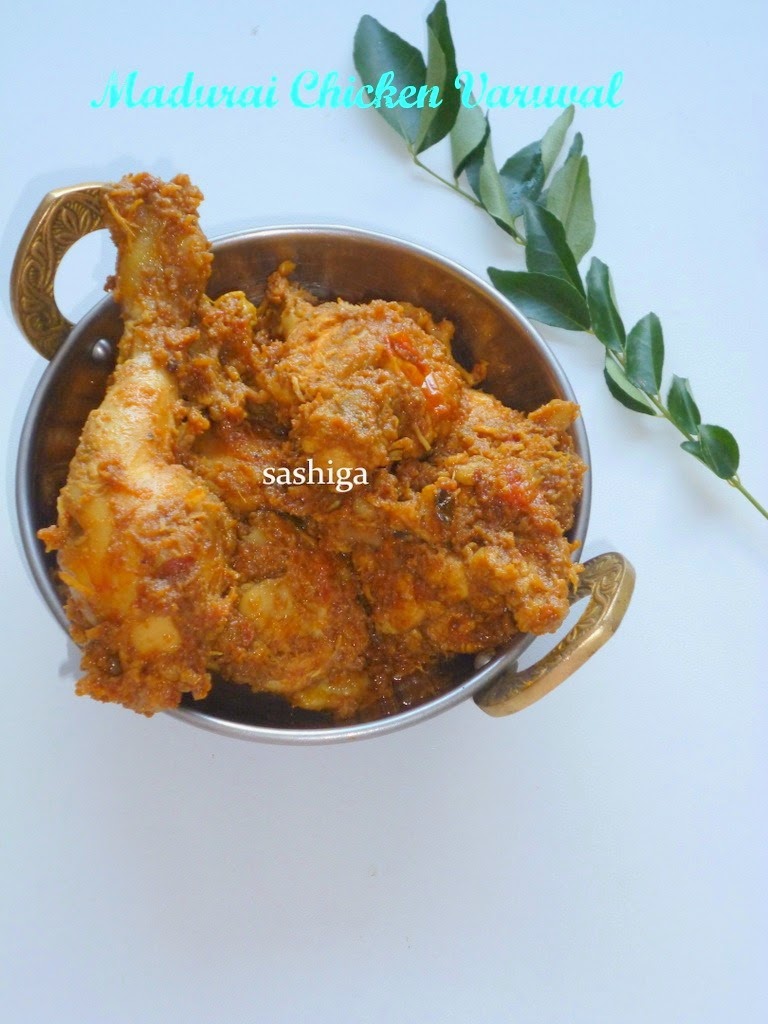 Sashiga Kitchen: மதுரை சிக்கன் ரோஸ்ட் / Madurai Chicken Roast | Chicken ...