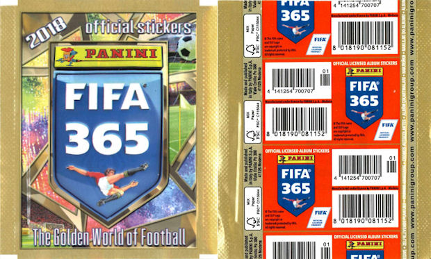 Football Cartophilic Info Exchange: Panini - FIFA 365 2018 - The Golden ...
