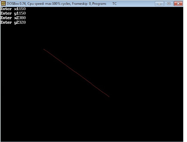 Alrumtech Dda Line Drawing Algorithm Implementation In C Language