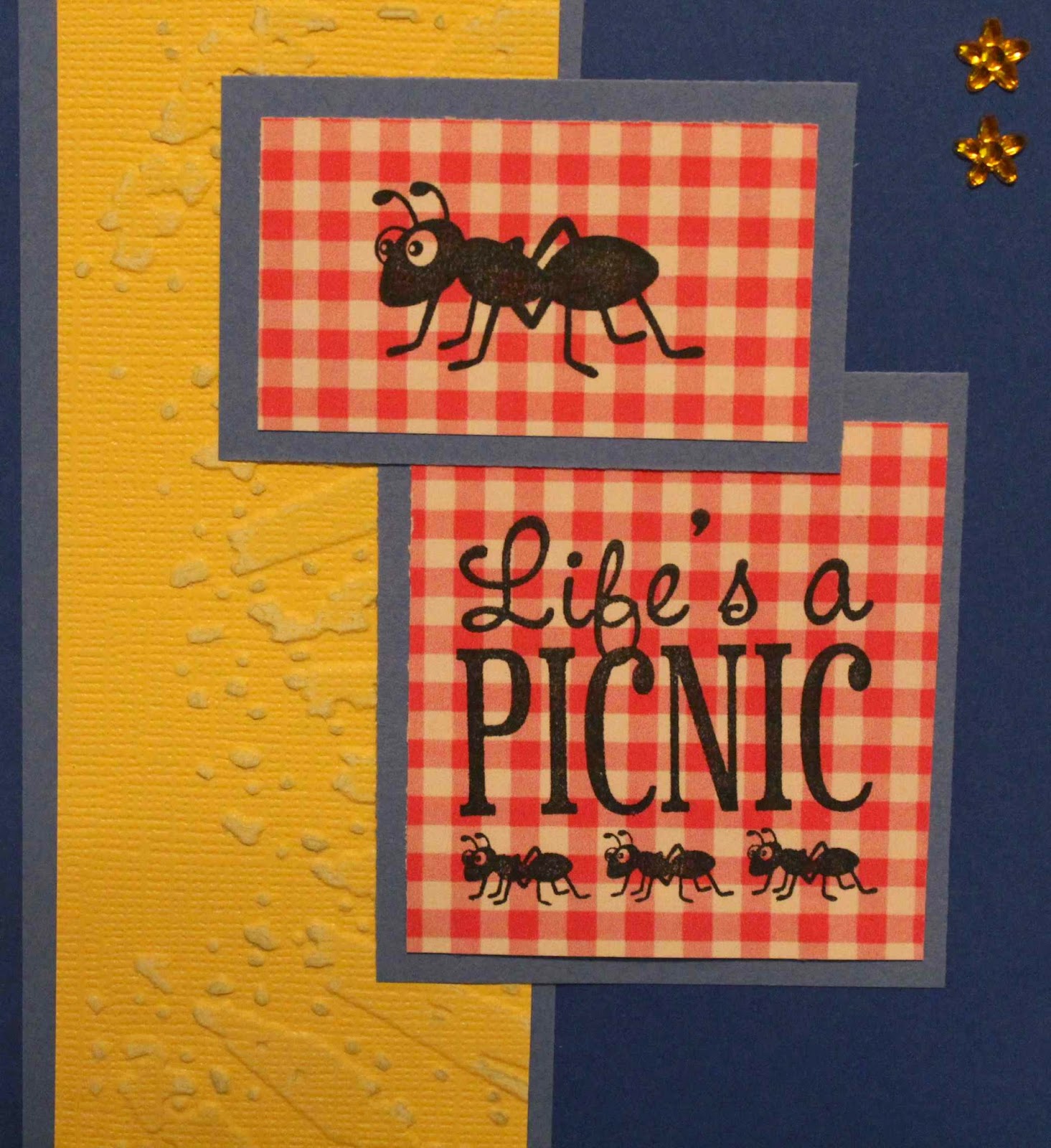 Created by Sunshine HoneyBee: Life's a Picnic Ants Card
