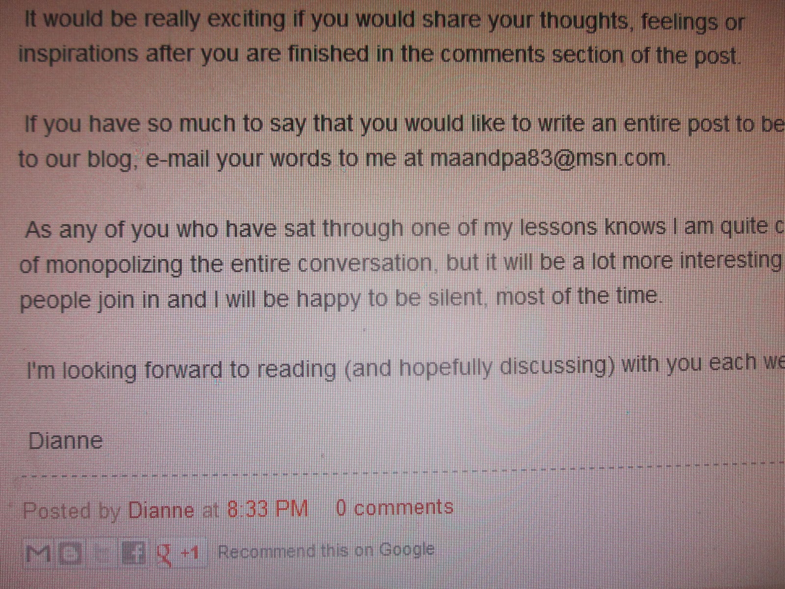 Listen. Learn. Practice.: How to Leave a Comment