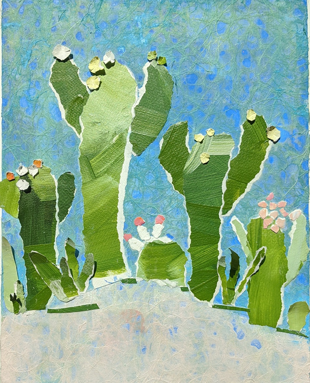 Daily Painters Abstract Gallery: Cactus, Paper Sculpture, Collage ...