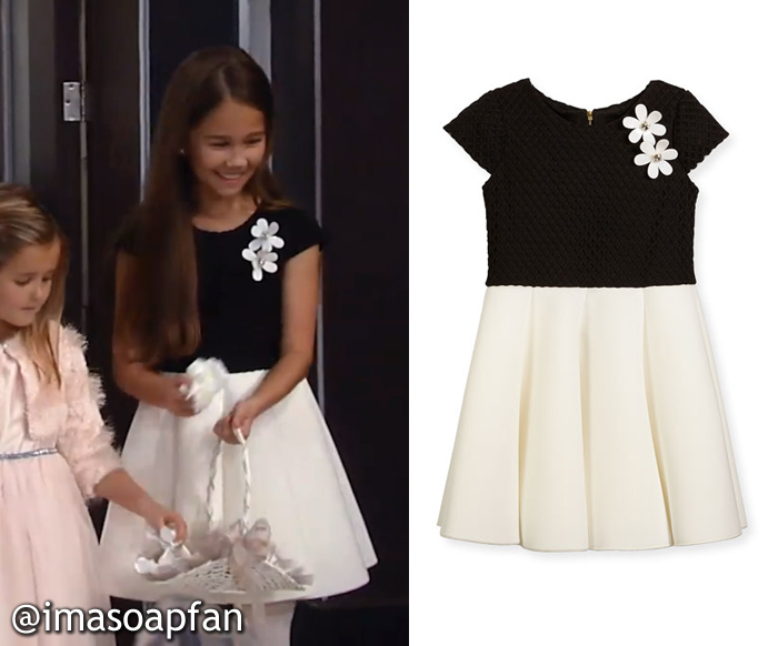 Emma Scorpio Drake's Black and Off-White Party Dress - General Hospital ...