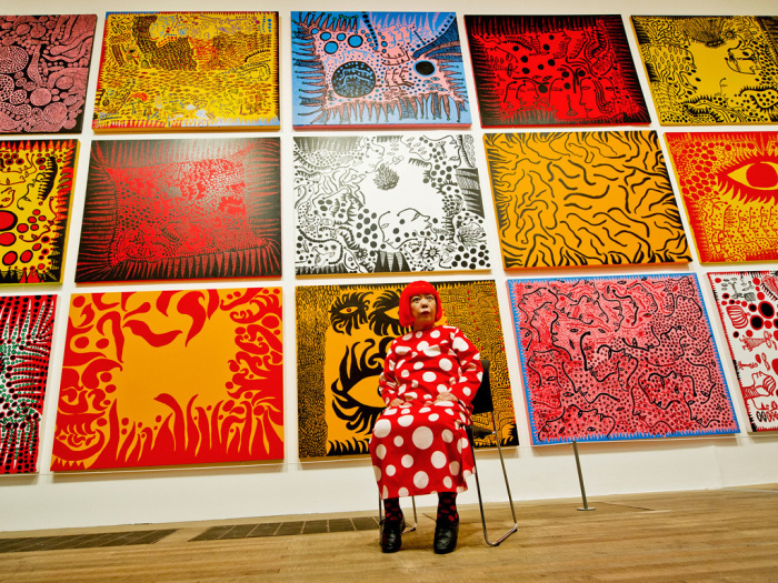 DJ - design here: Yayoi Kusama - the most expensive artist