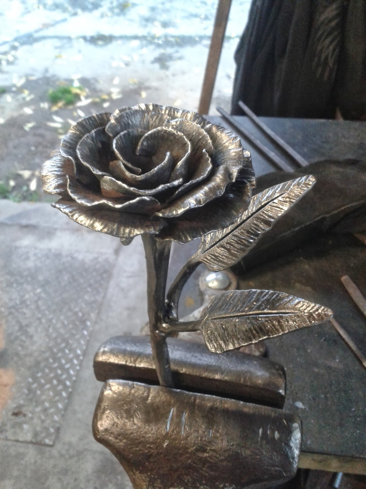 Jon Bull Artist Blacksmith: More roses....