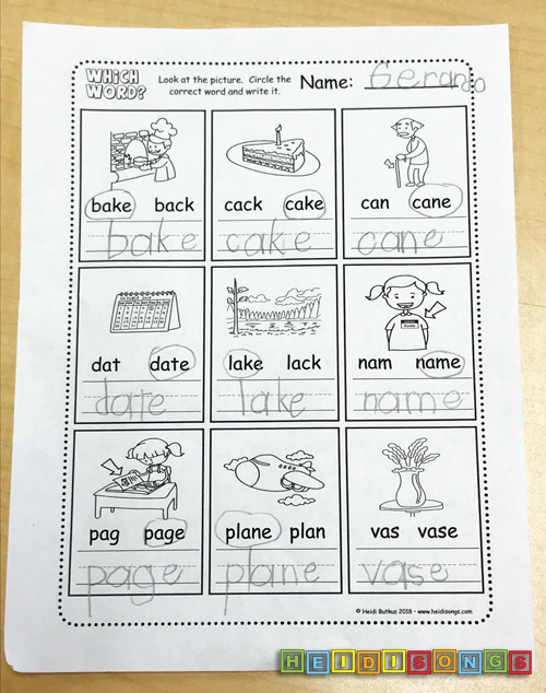 Bossy E/Final E Long Vowel Packets!