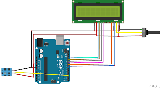 Arduino based Temperature and Humidity monitoring system - Mangihin.com