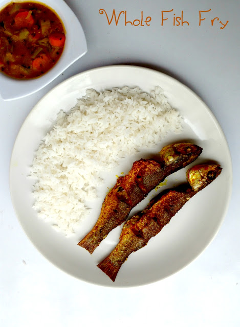 Whole Fish Fry Recipe | The Foodie Delight