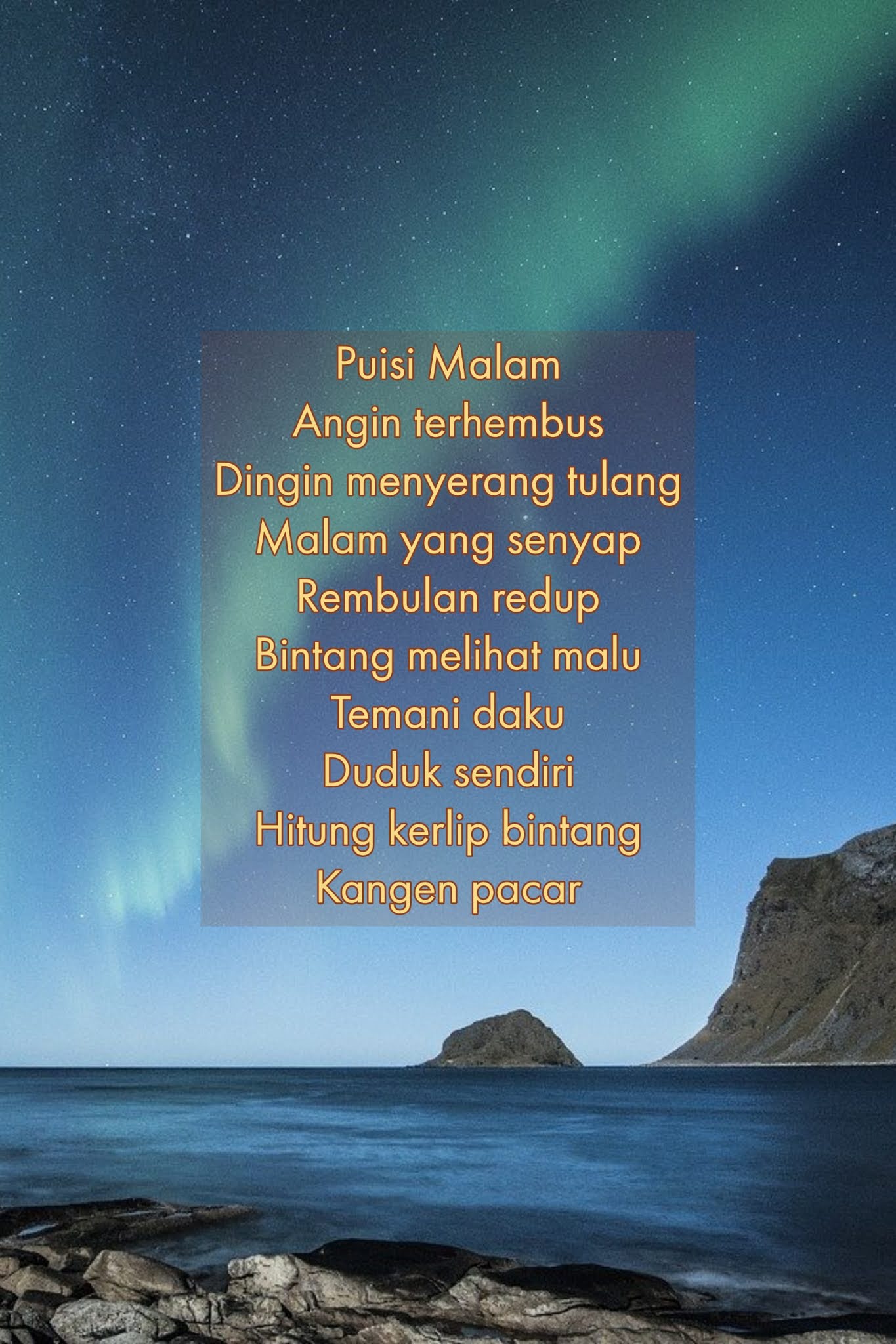 10+ Sajak Malam Pendek Kumpulan Puisi Penuh Makna