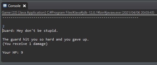 [Java Code Sample] Text-based Adventure Game for Beginner - RyiSnow's ...