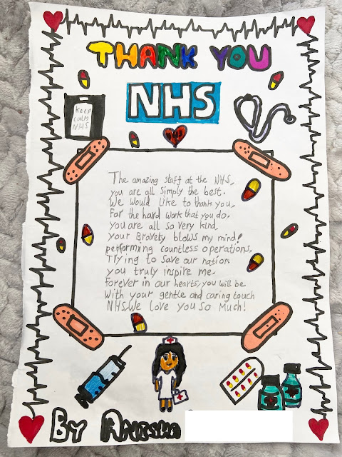 CHALKHILL WRITERS: 'Thank you NHS' by Anisha