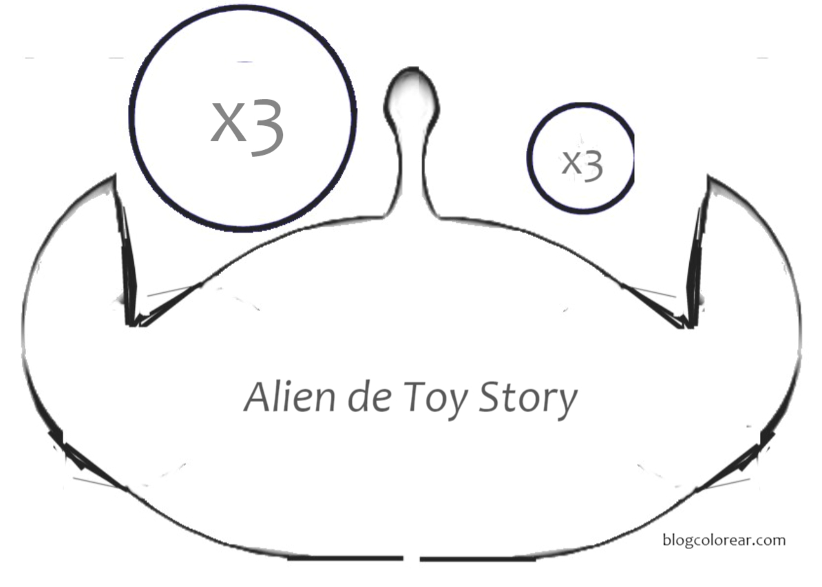 Manualidades, máscara de alien en Foami - Colorear dibujos infantiles