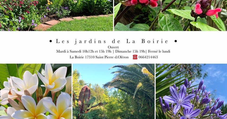 Modification des horaires d'ouverture ~ Les Jardins Botaniques de la Boirie