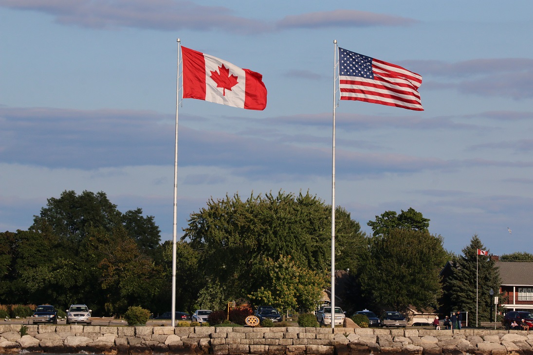 Michigan Exposures: The Canadian and United States Flags in Canada