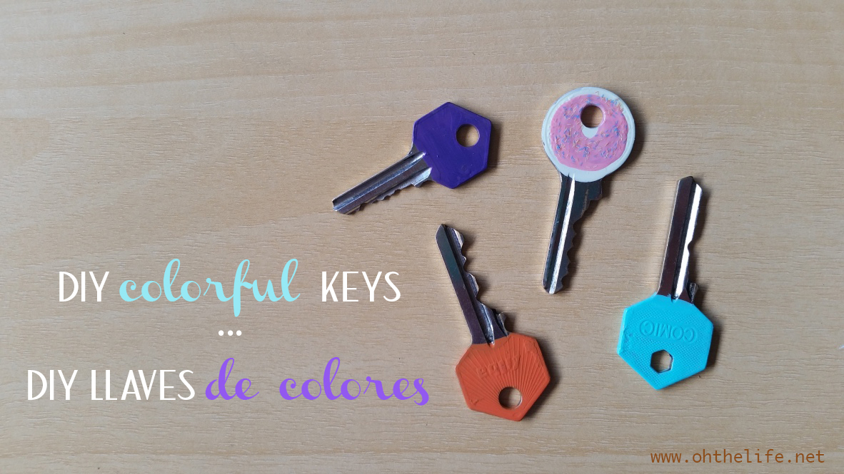 DIY COLORFUL KEYS // DIY LLAVES DE COLORES