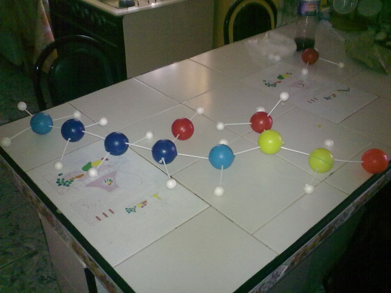 quimica: examen de modelos tridimensionales, SERGIO ALAN PIÑA MOREALES ...