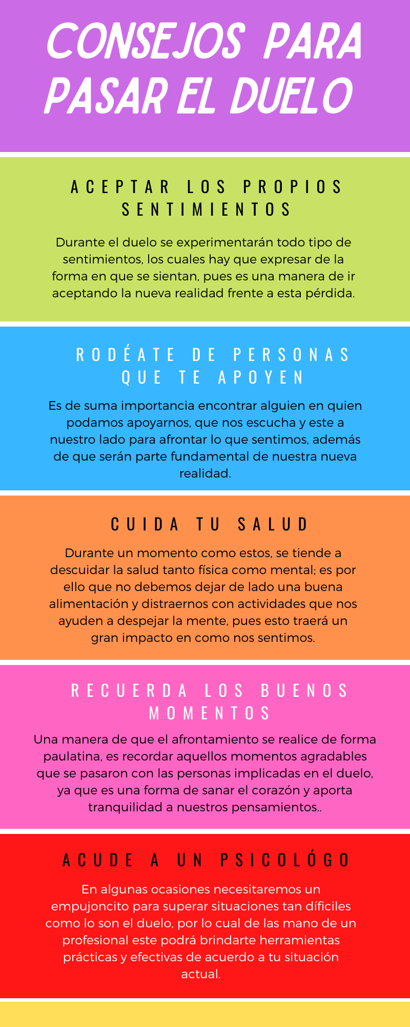 Servicio Psicológico: ¿Cómo afrontar un duelo?