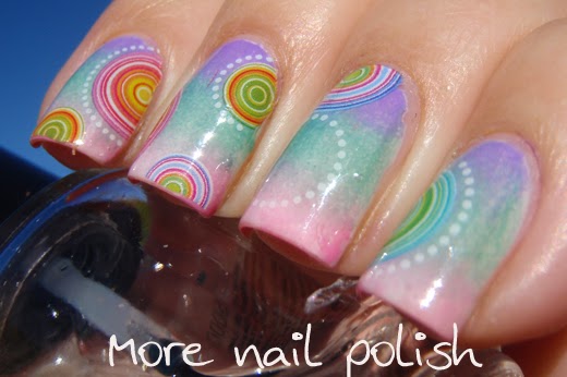 Gradient with circles ~ More Nail Polish