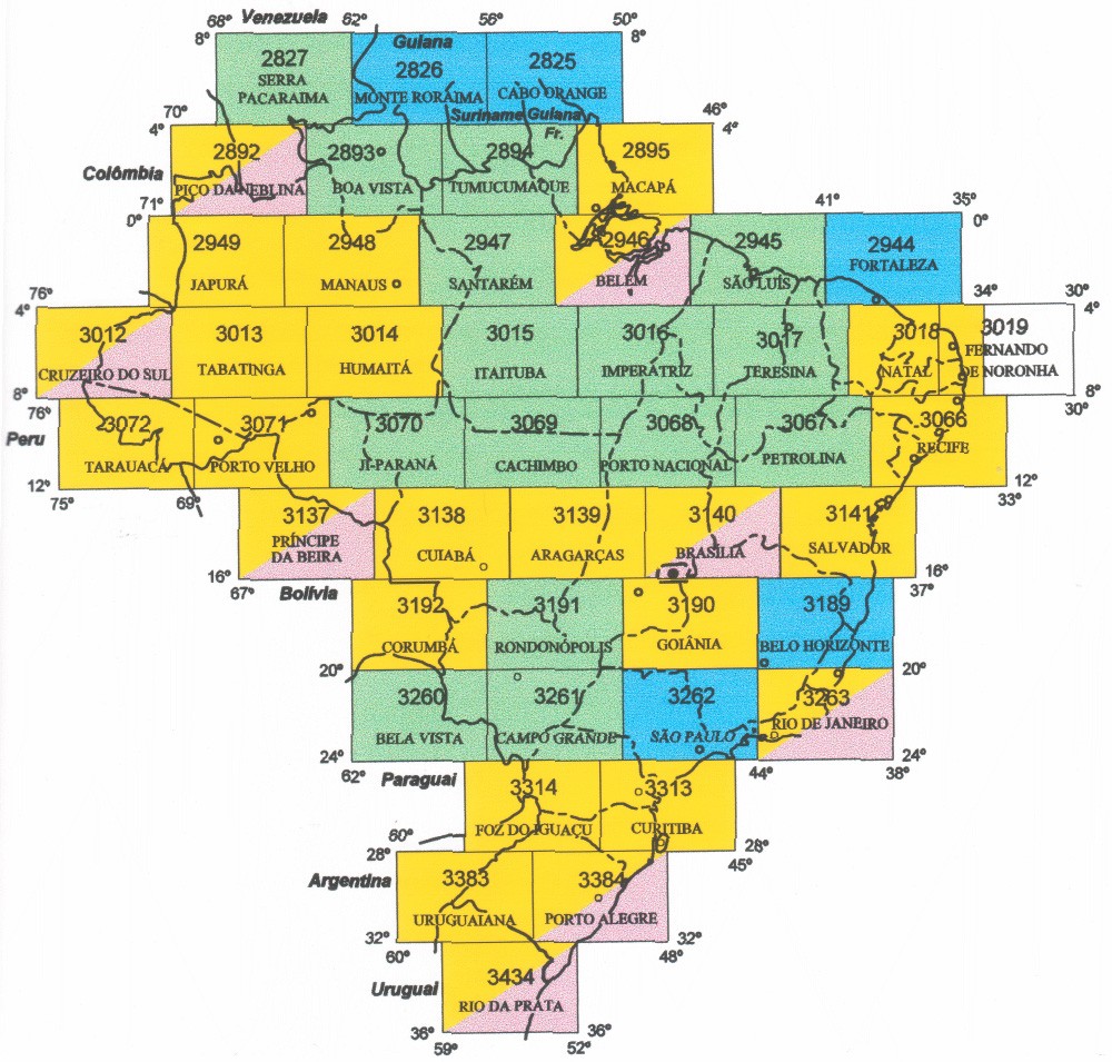 ARQUIVOS AERONÁUTICOS: LISTA DE CARTAS WAC BRASIL