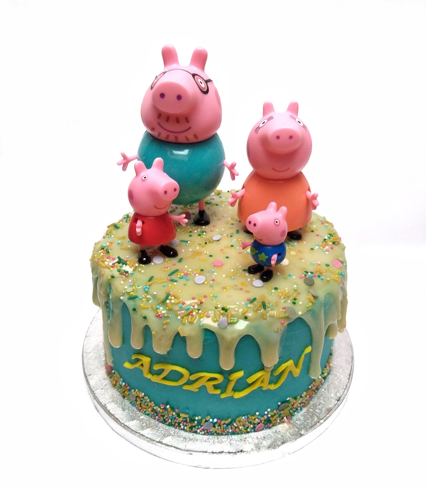 Jarita's Cookies: Tarta Peppa Pig en Drip Cake