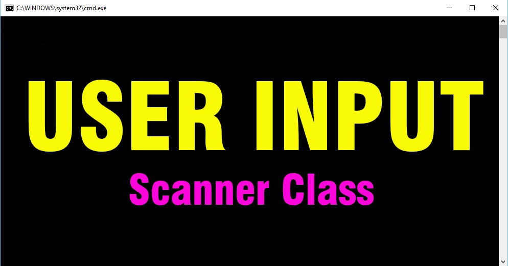 User Input ලබාදීම (Scanner class එක භාවිතය) ~ ජාවා ලෝකය