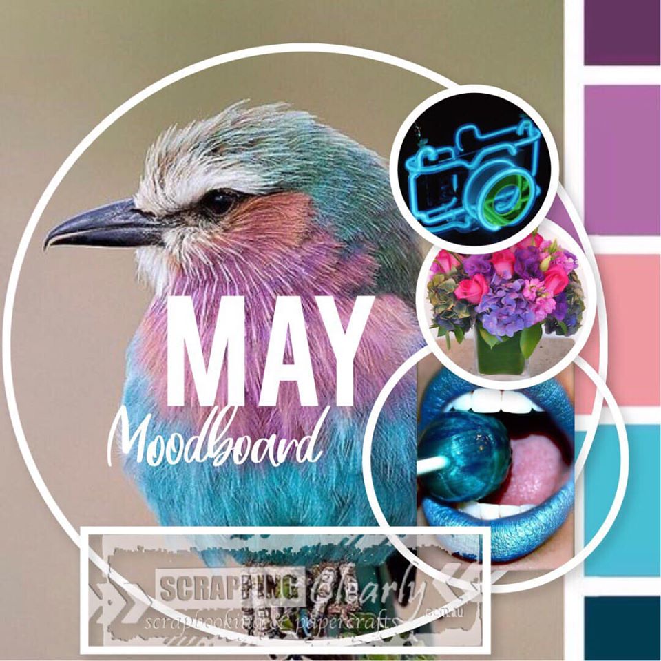 Scrappingclearly Papercrafts & Mixed Media: May Moodboard Inspirtation