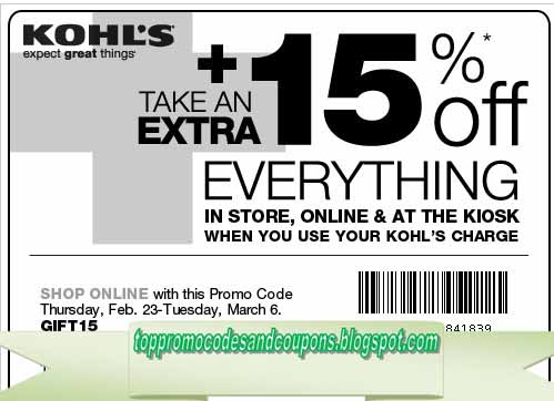 Free Promo Codes and Coupons 2023: Kohls Coupons