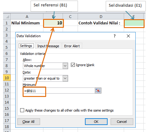 Belajar Microsoft Excel: Cara Menggunakan Data Validation di Excel