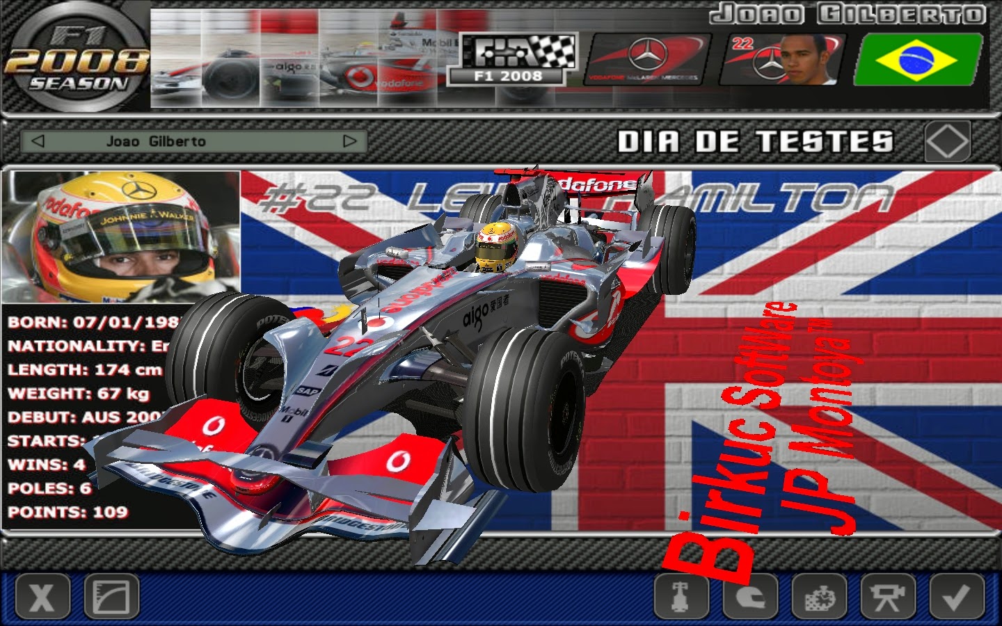 F1 Challenge BRASIL: F1 2008 Birkuc v6.0 ULTIMATE