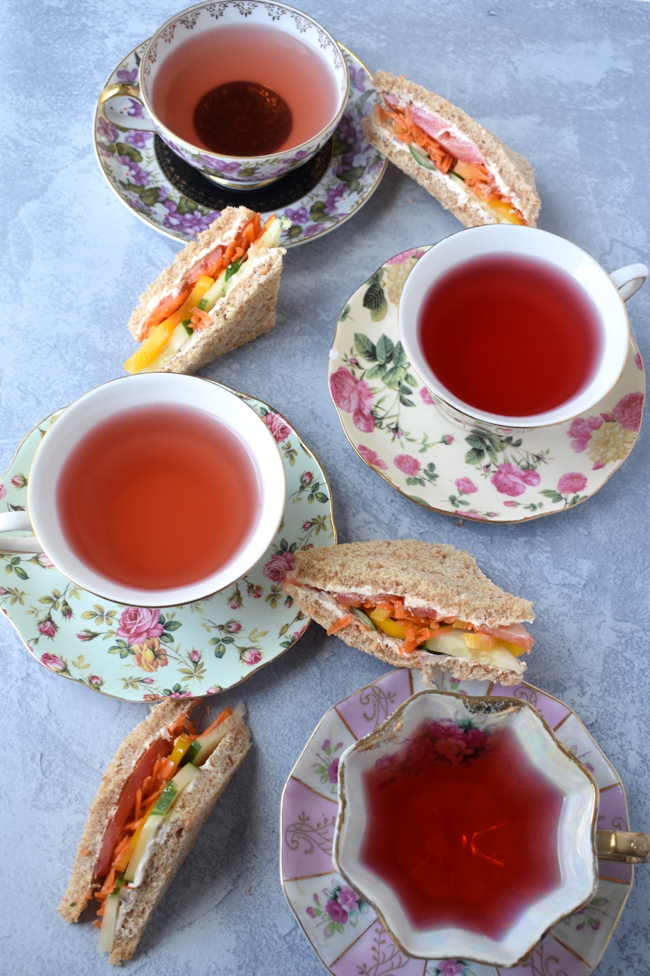 Vegetable Cream Cheese Tea Sandwiches | The Nutritionist Reviews