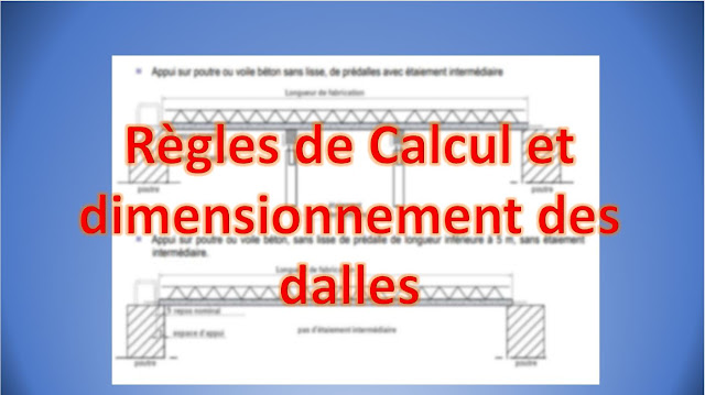 Règles de Calcul et dimensionnement des dalles - FORMATION B.TP.H