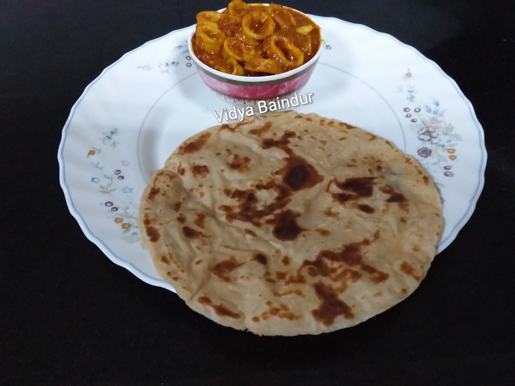 Wheat Flour Soft Roti Without Kneading Dough Or Rolling It But With ...