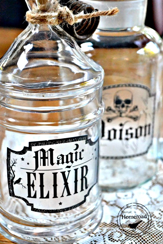 DIY Elixir Bottles for Halloween