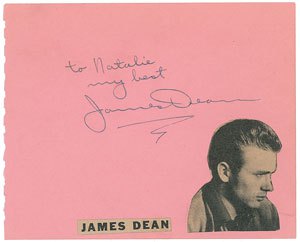 JAMES DEAN: AUTÓGRAFOS Y FANS DE JAMES DEAN.