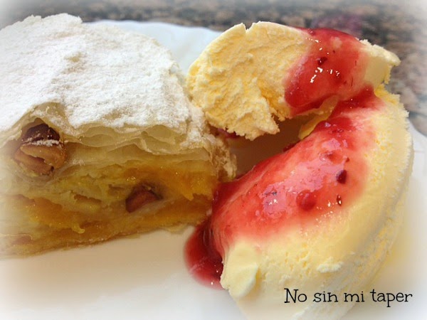 Strudel de mango, plátano y pistachos | No sin mi taper