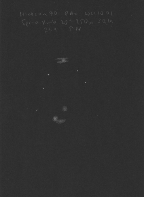 Hickson 90 - Sketching - Cloudy Nights