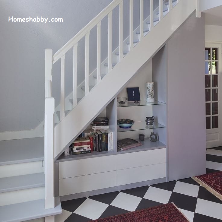 6 Ide Rak Bawah Tangga yang Inventif ~ Homeshabby.com : Design Home ...